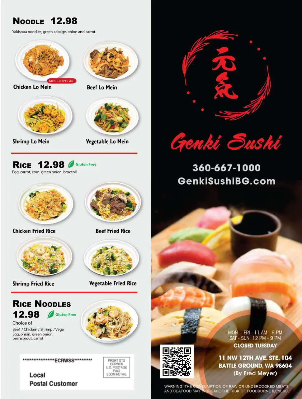 Gen Sushi｜Online Order｜Battle Ground｜WA